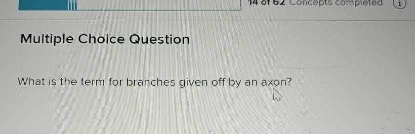 Solved Multiple Choice QuestionWhat is the term for branches | Chegg.com
