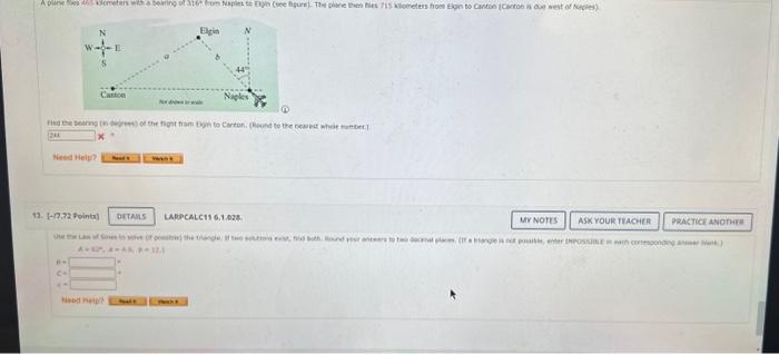 x= [-77,72 Frinta] LAEPCALCI1 6,1.028.Find the bearkg | Chegg.com