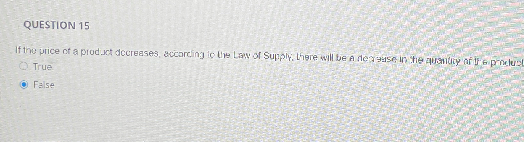 Solved QUESTION 15If the price of a product decreases, | Chegg.com Solved QUESTION 15If the price of a product decreases, | Chegg.com