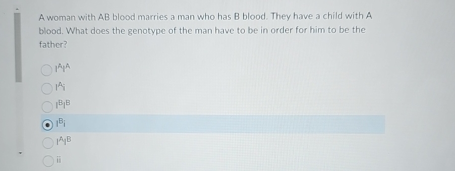 Solved A woman with AB ﻿blood marries a man who has B | Chegg.com