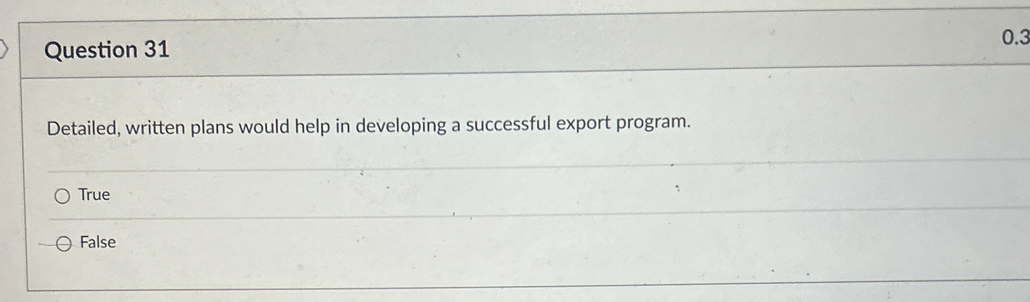 Solved Question 31Detailed, written plans would help in | Chegg.com