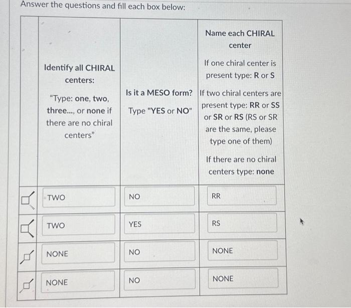 Solved Answer the questions and fill each box below: | Chegg.com