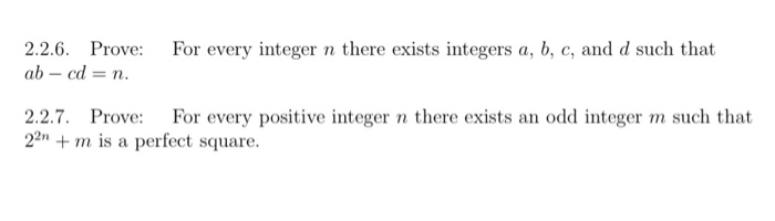 Solved For every integer n there exists integers a, b, c, | Chegg.com