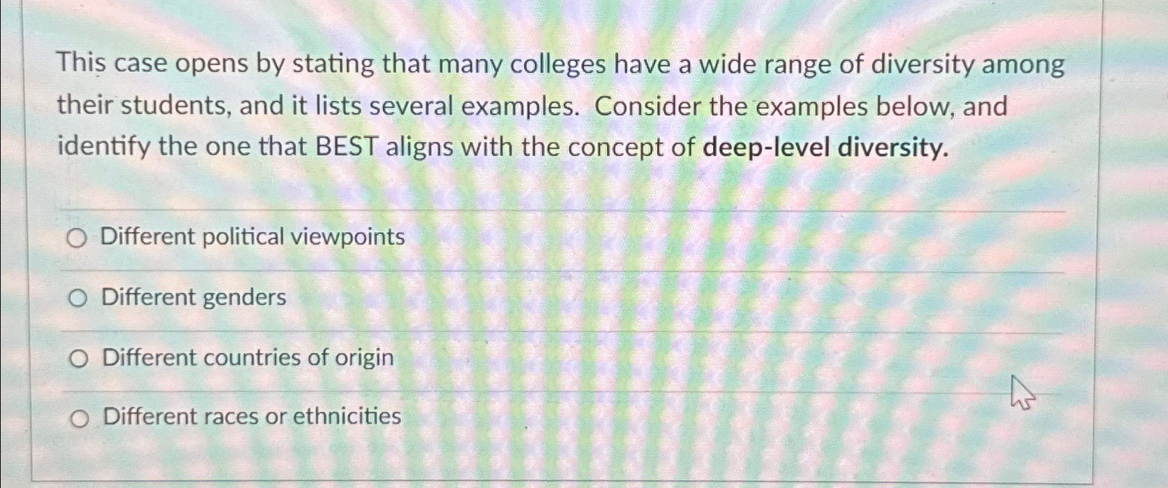 Solved This case opens by stating that many colleges have a | Chegg.com