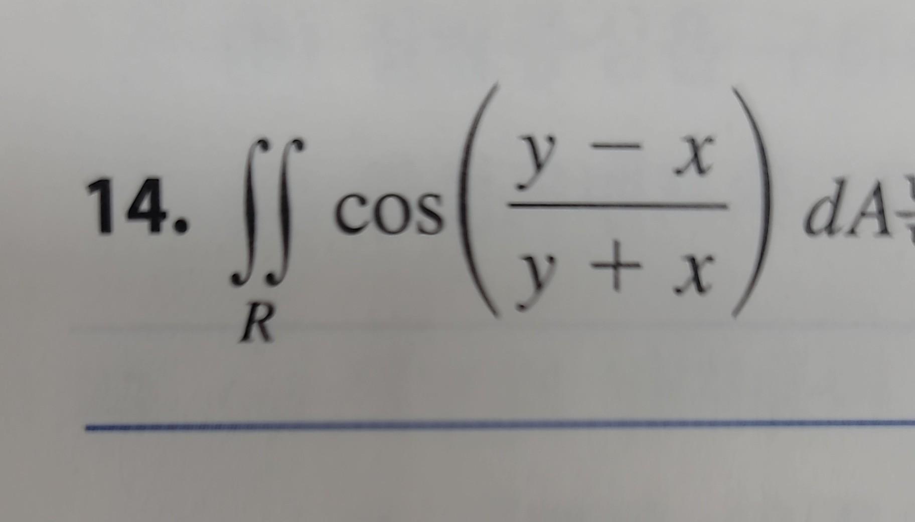 Solved evaluate the double integral on area A A: trapezoid | Chegg.com