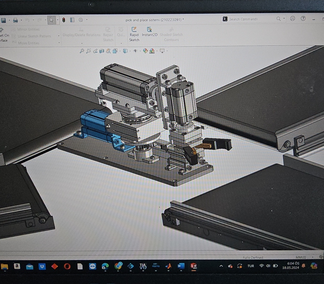 pick and place sistemi bu sistemin festo fluidsim-p | Chegg.com