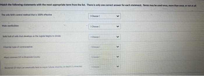 Solved Match each phrase with the appropriate part of the | Chegg.com