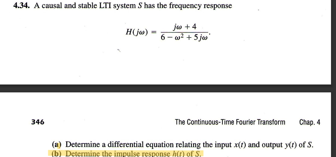 Solved 4.34. ﻿A causal and stable LTI system S ﻿has the | Chegg.com