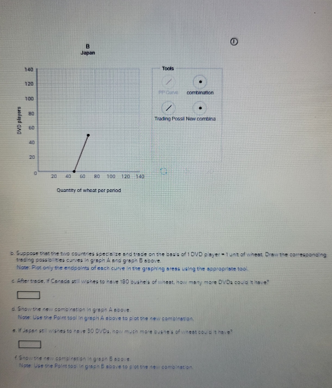 Solved The table below shows the production possibilitles | Chegg.com