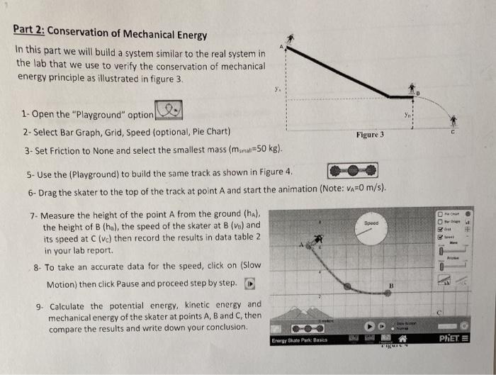 Part 2: Conservation of Mechanical Energy In this | Chegg.com