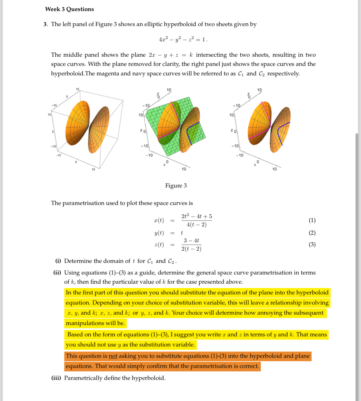 Solved Week 3 ﻿Questions3. ﻿The left panel of Figure 3 | Chegg.com