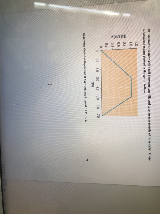 Solved 28. Students decide to roll a ball between two hills | Chegg.com