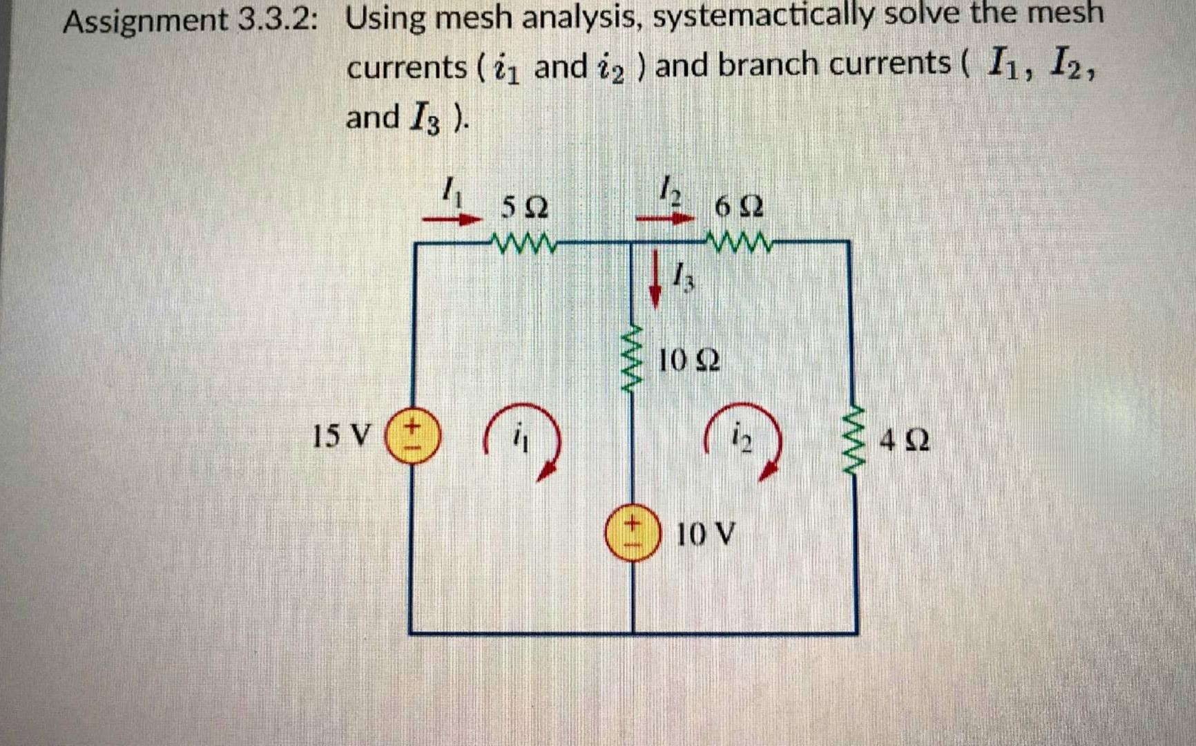 Solved Using mesh analysis, systemactically solve the mesh | Chegg.com
