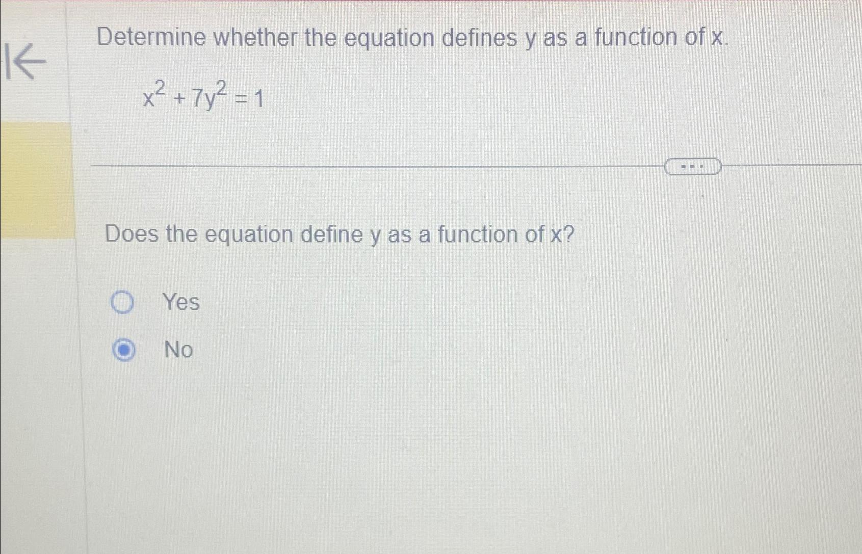Solved Determine whether the equation defines y ﻿as a | Chegg.com