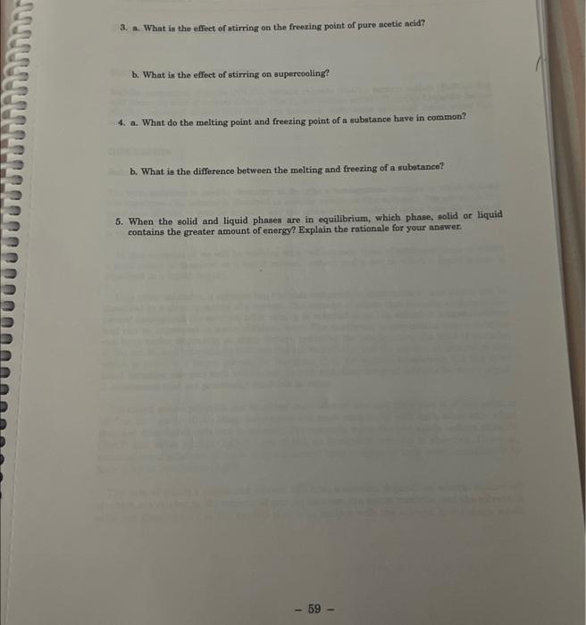 Solved Freezing Points-Graphing of Data Graphing of Freezing | Chegg.com