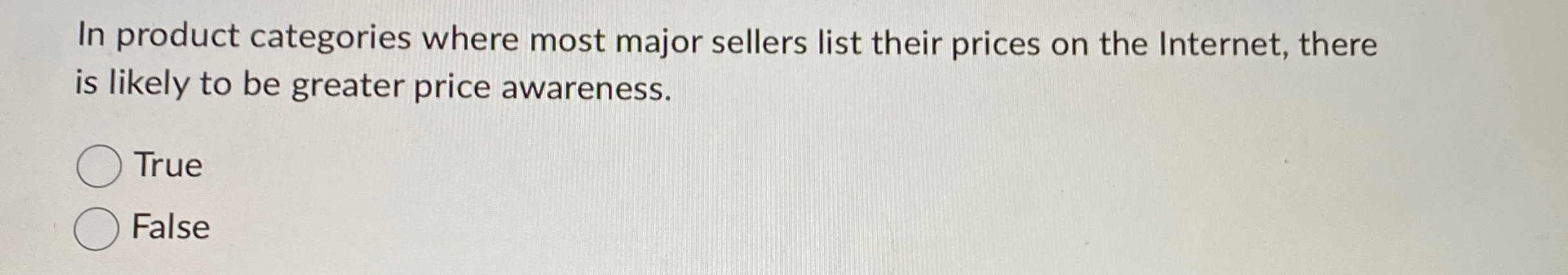 Solved In product categories where most major sellers list | Chegg.com