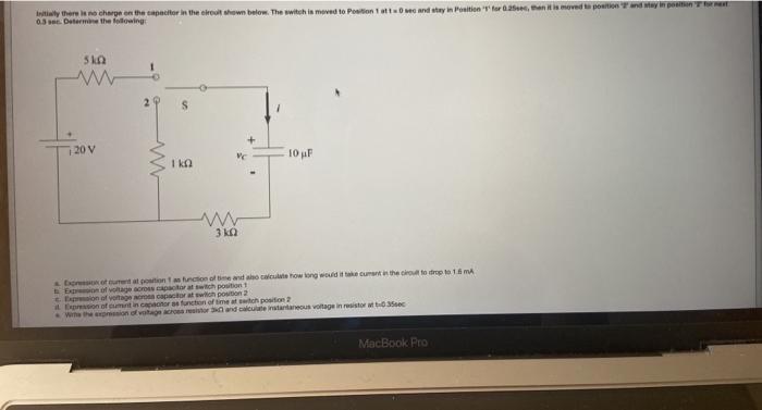 Solved PLEASE HELP ME ASAP a Expression of current at | Chegg.com