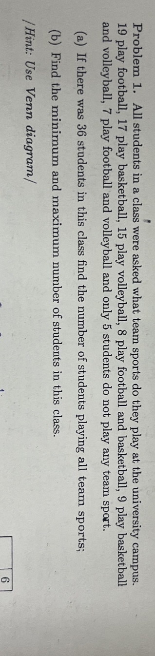 Solved Problem 1. ﻿All students in a class were asked what | Chegg.com