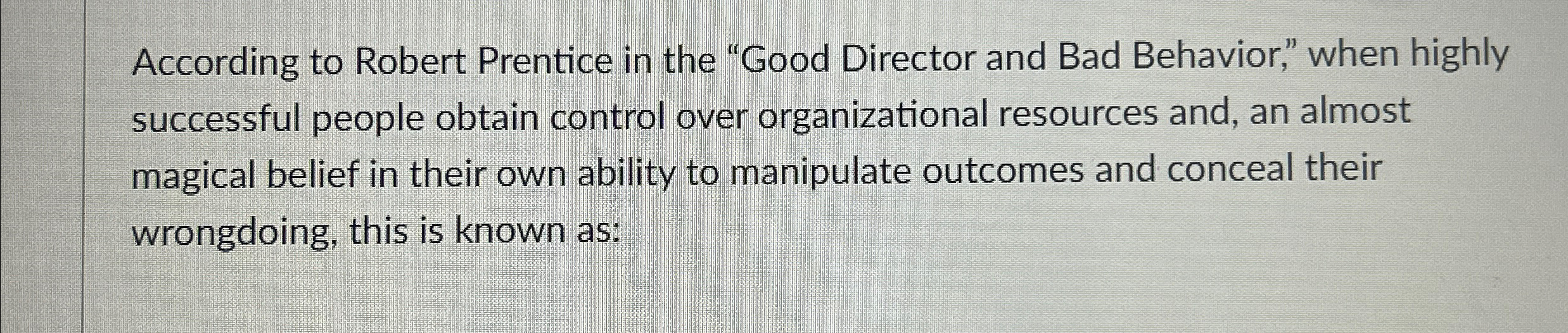 Solved According to Robert Prentice in the "Good Director | Chegg.com