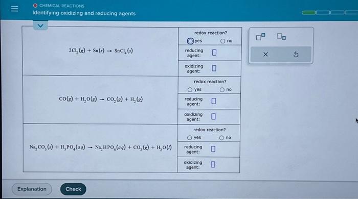 Solved ||| O CHEMICAL REACTIONS Identifying oxidizing and | Chegg.com