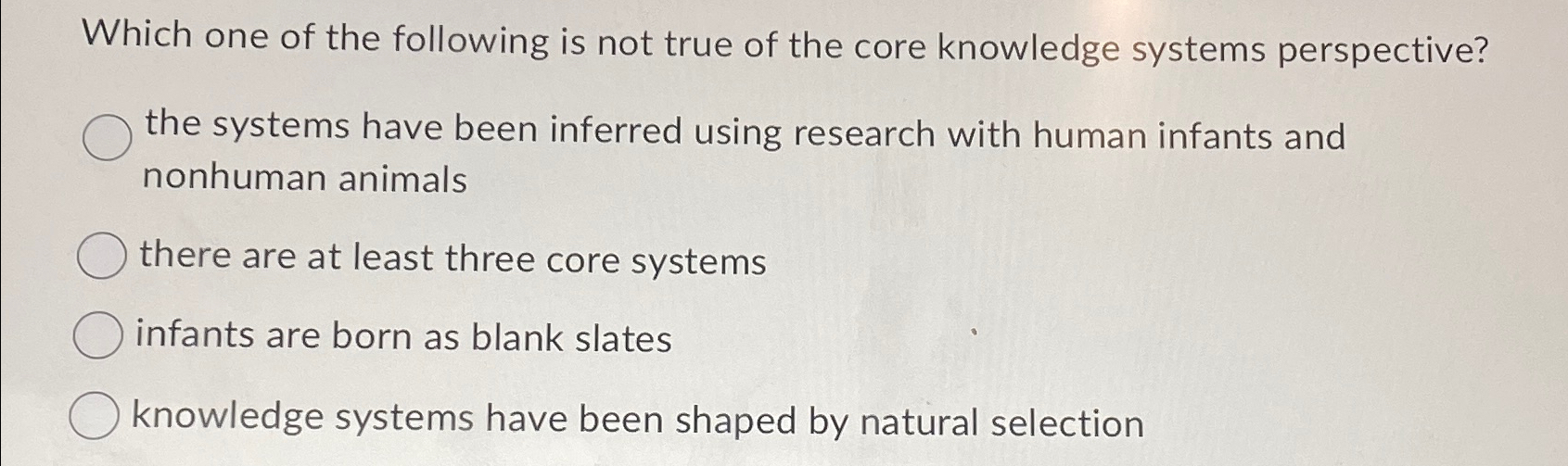 Solved Which one of the following is not true of the core | Chegg.com