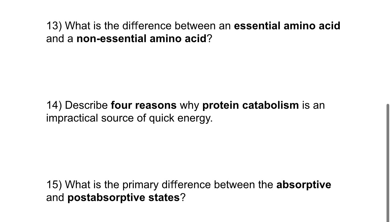 Solved 13. ﻿What is the difference between an essential | Chegg.com
