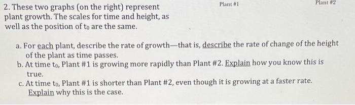 Solved Plant #1 Plant #2 2. These two graphs on the right) | Chegg.com