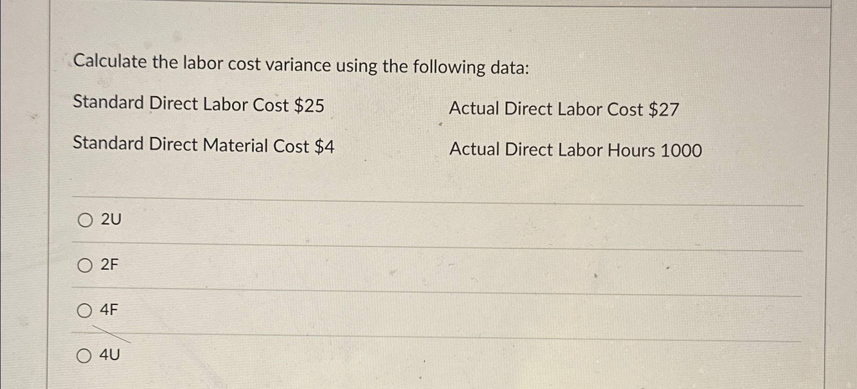 Solved Calculate the labor cost variance using the following | Chegg.com