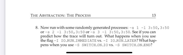 Solved 12 THE ABSTRACTION: THE PROCESS Homework (Simulation) | Chegg.com
