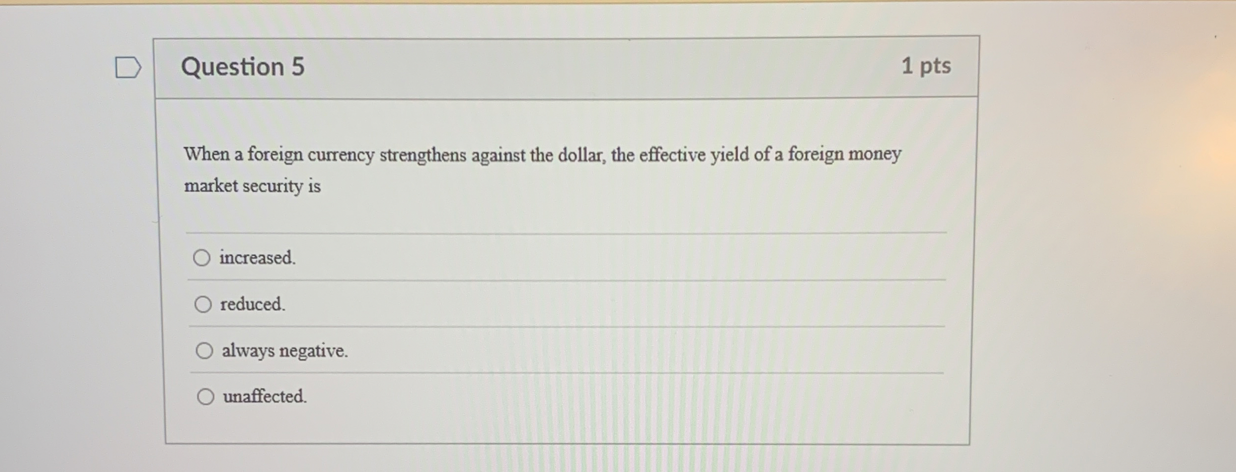 Solved Question 51 ﻿ptsWhen a foreign currency strengthens | Chegg.com