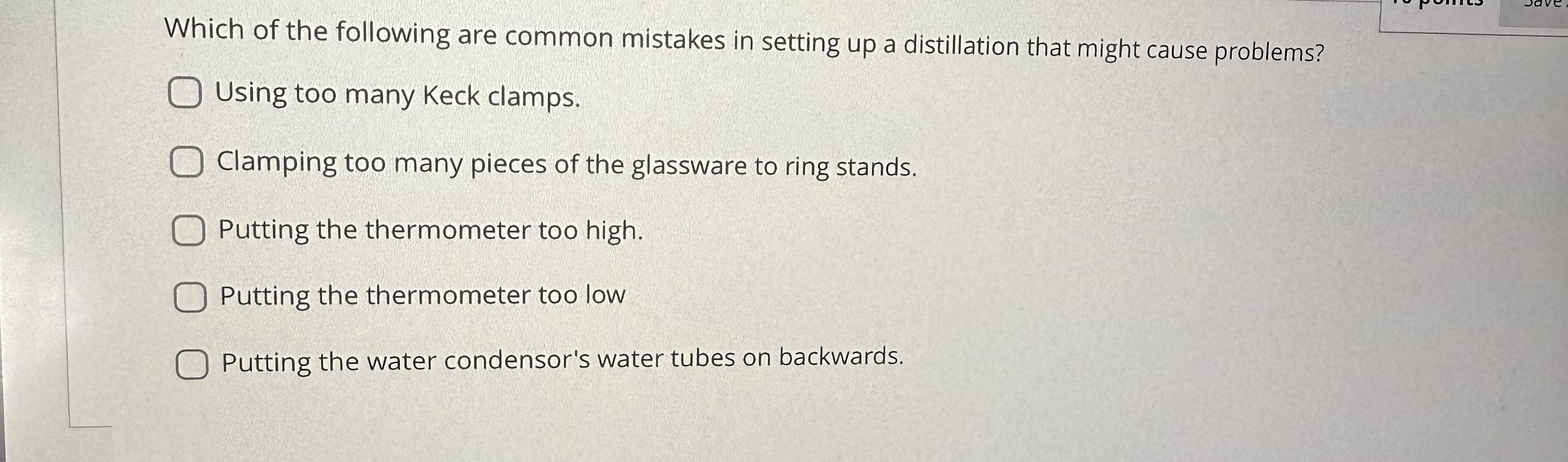 Solved Which of the following are common mistakes in setting | Chegg.com