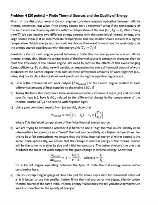Problem 5 (20 points) - Numerical Approach to Problem | Chegg.com
