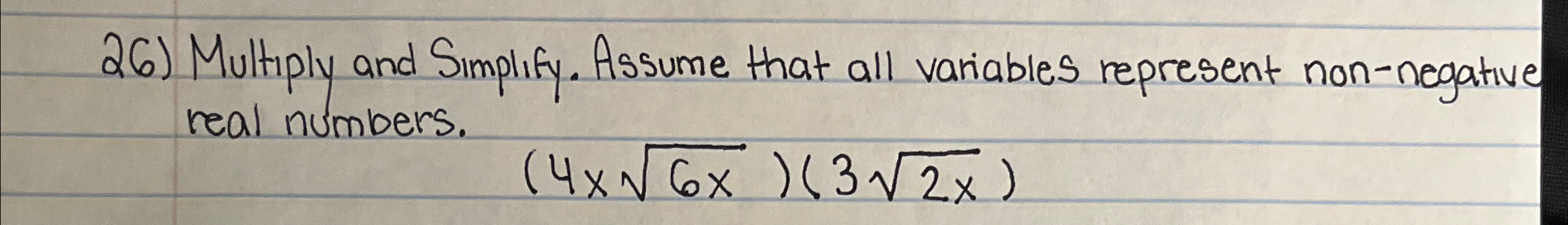 Solved Multiply and Simplify. Assume that all variables | Chegg.com