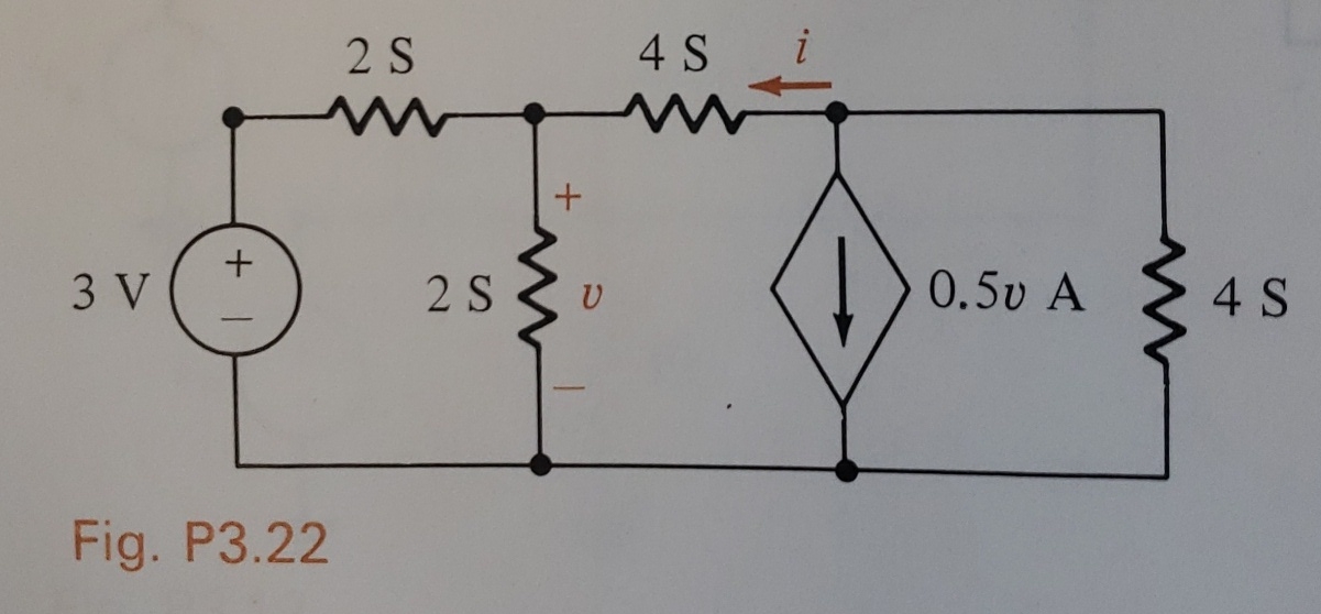 Solved 3.22 ﻿For the circuit shown in Fig. P3.22, ﻿use | Chegg.com