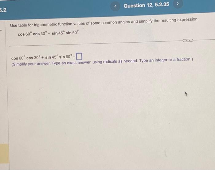 Use table for trigonometric runction values of some | Chegg.com