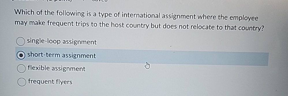 Solved Which of the following is a type of international | Chegg.com