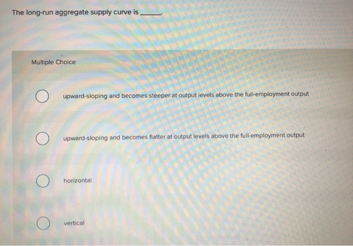 Solved An increase in productivity will Multiple Choice o | Chegg.com