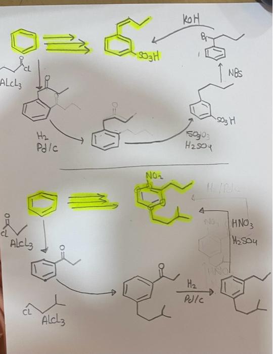 Solved Provide a synthetic sequence for each of the | Chegg.com
