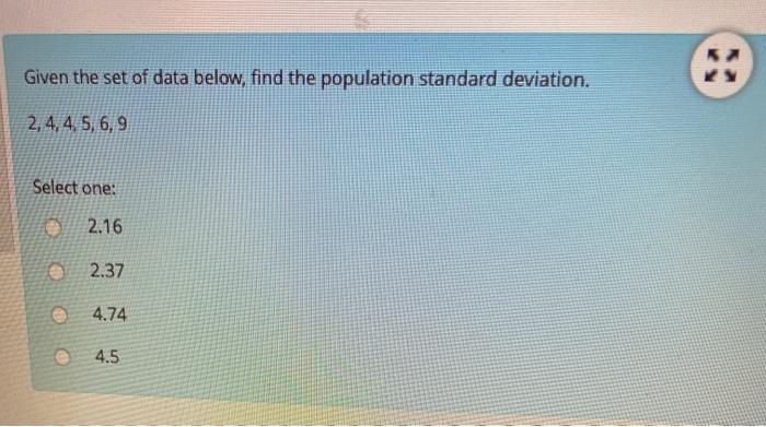 Solved Given the stemplot below, what is the mean of the | Chegg.com