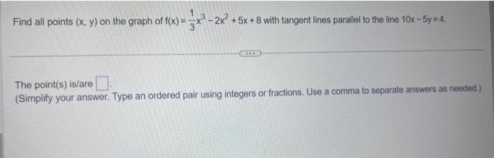 Solved Find all points (x,y) on the graph of | Chegg.com