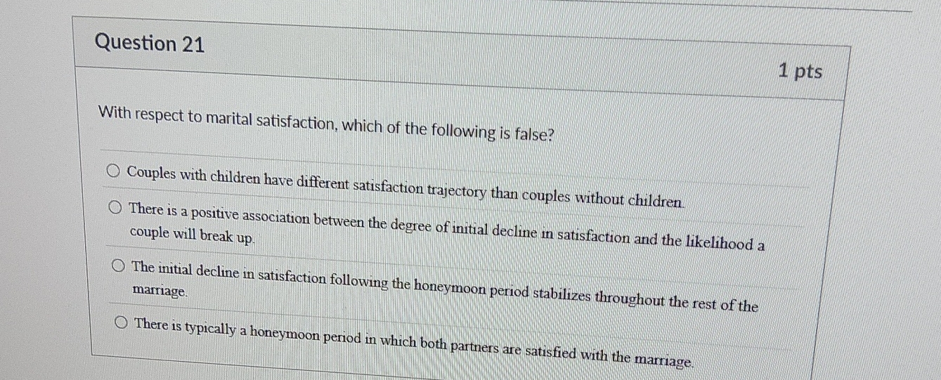 Solved Question 211 ﻿ptsWith respect to marital | Chegg.com