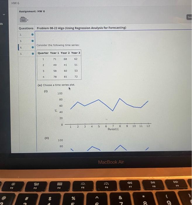 Solved Assignment: HW 6 Questions Problem 08-22 Algo (Using | Chegg.com