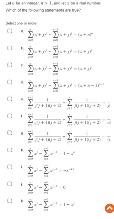 Let n be an integer, n>1, and let x be a real number. | Chegg.com