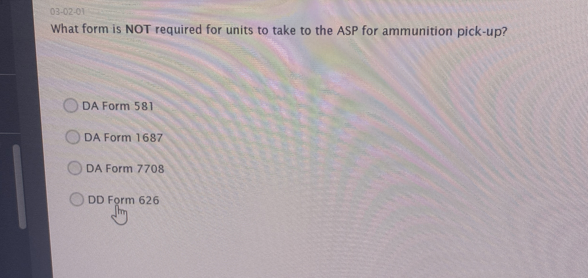 What form is NOT required for units to take to the | Chegg.com