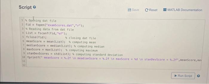 Solved M5: Programming Assignment 1 The text fie examScores. | Chegg.com