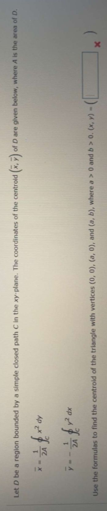 Solved Let D ﻿be a region bounded by a simple closed path C | Chegg.com