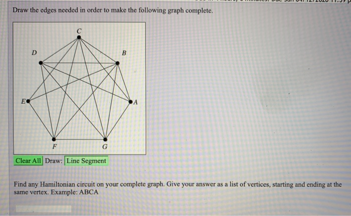 Solved ILI ZULU 11.JP Draw the edges needed in order to make | Chegg.com