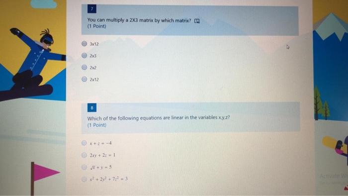 Solved You can multiply a 2x3 matrix by which matrix? (1 | Chegg.com