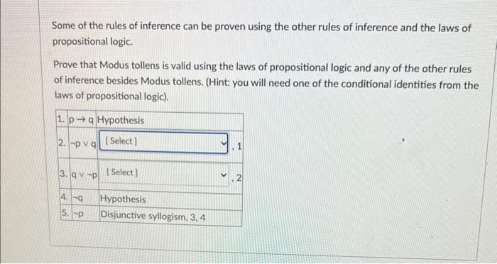 Solved Some of the rules of inference can be proven using | Chegg.com