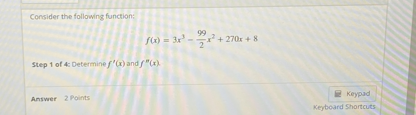 Solved Consider the following | Chegg.com